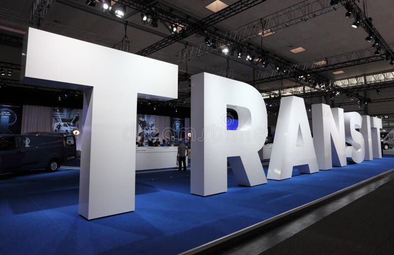 Ford Transit Van Presentation Editorial Stock Photo - Image of ...