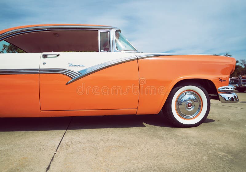 1956 Ford Victoria Classic Car Editorial Stock Photo - Image of ...