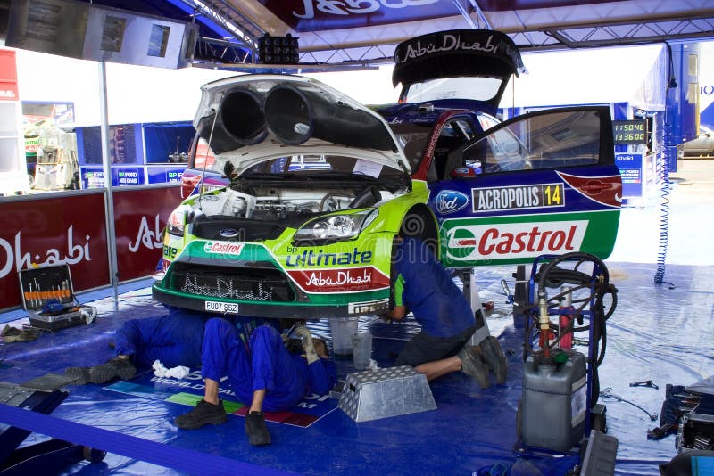 Ford WRC team Service editorial photo. Image of design - 9748481