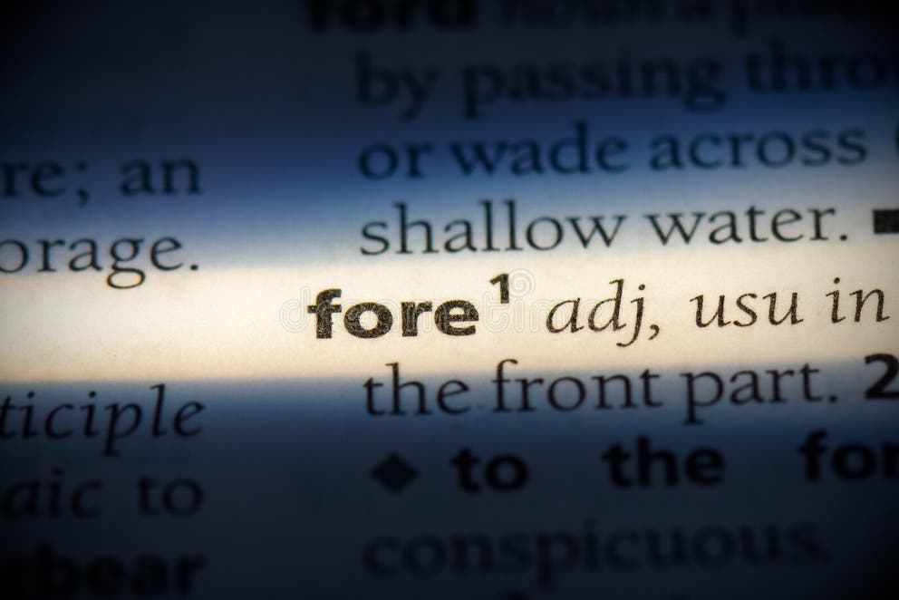 Fore stock image. Image of idea, learn, meaning, word - 161577457