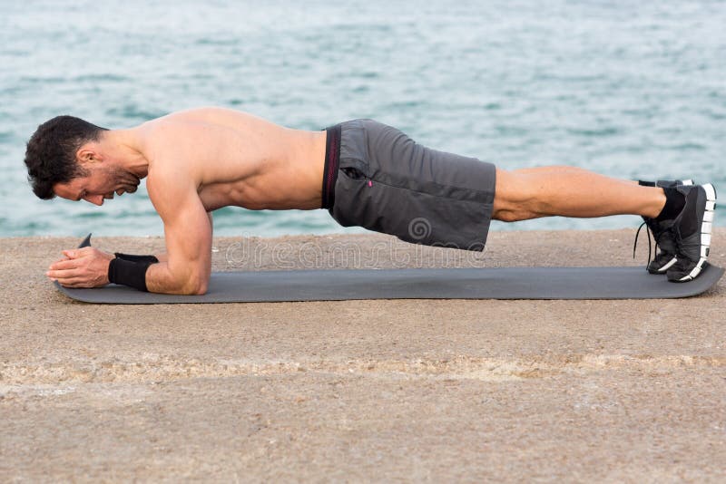 Forearm plank stock image. Image of formarm, exercise - 90199573