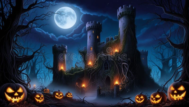 A Foreboding, Ancient, and Decrepit Castle Stands Amidst a Twisted ...