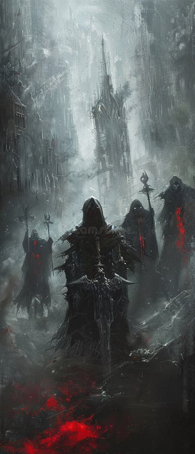 A Foreboding Assembly of Spectral Reapers Shrouded in the Mists of a ...
