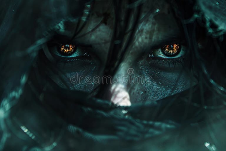 Foreboding Cover Featuring an Evil Entitys Eyes Peering through ...