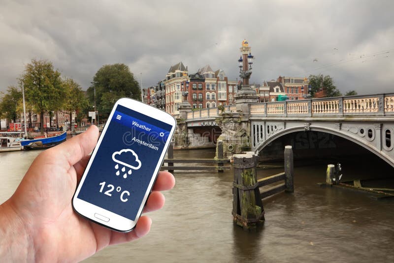 Forecast. Amsterdam. Netherlands Stock Image - Image of amsterdam, hand ...