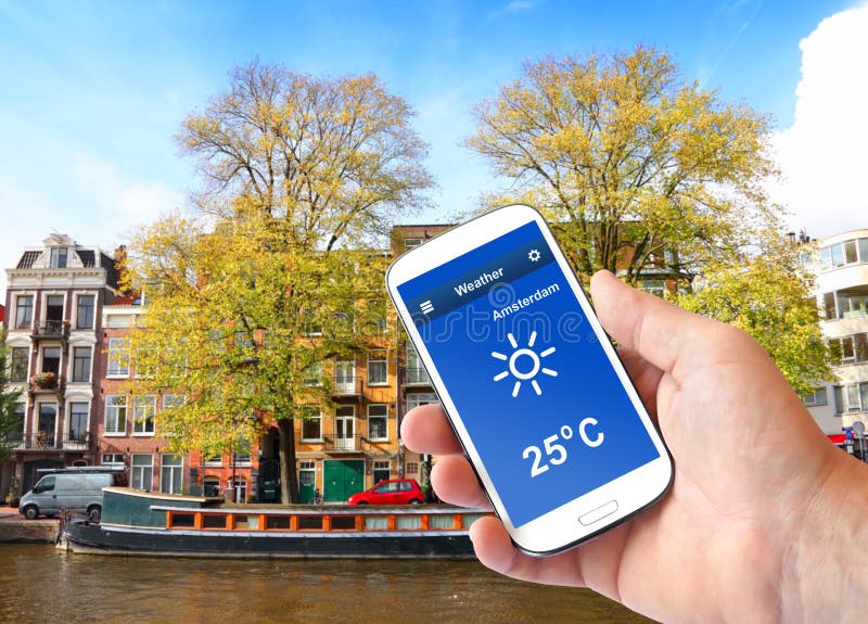 Forecast. Amsterdam. Netherlands Stock Image - Image of amsterdam, hand ...