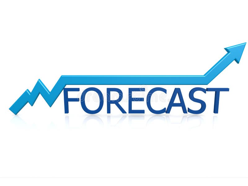 Forecast graph stock illustration. Illustration of benefit - 45219260