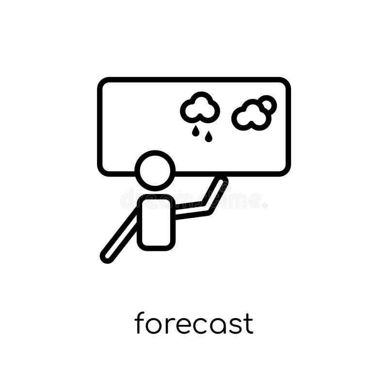 Forecast Icon from Collection. Stock Vector - Illustration of statistic ...
