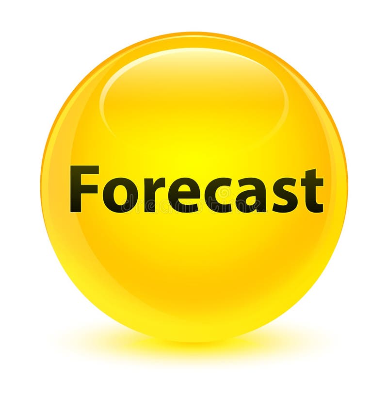 Forecast Glassy Green Round Button Stock Illustration - Illustration of ...