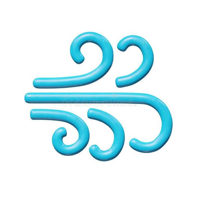 Glossy Fresh and Cold Plastic Wind Curve 3d Model Stock Vector ...