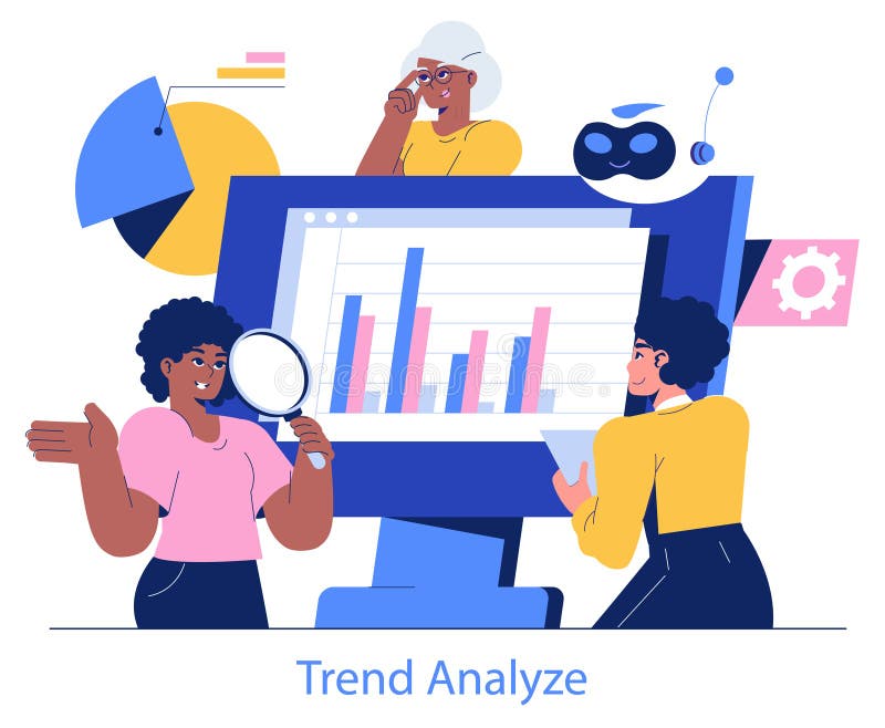 Forecasting. Flat Vector Illustration Stock Vector - Illustration of ...