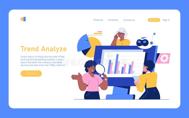 Forecasting. Flat Vector Illustration Stock Vector - Illustration of ...