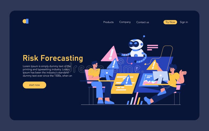 Forecasting. Flat Vector Illustration Stock Vector - Illustration of ...