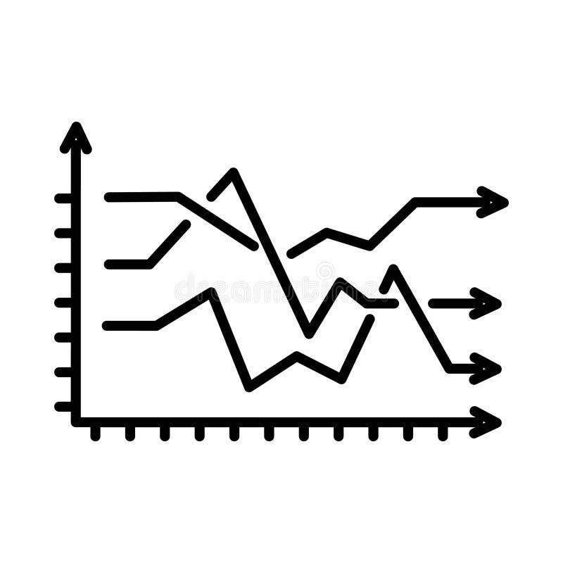 Forecasting Model Black and White Icon Illustration Stock Vector ...