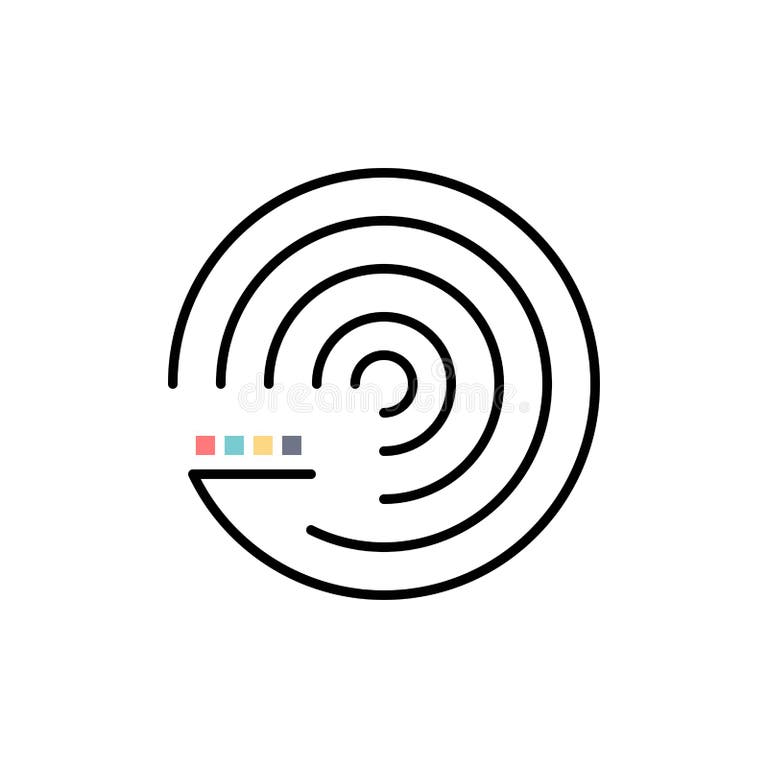 Forecasting, Model, Forecasting Model, Science Flat Color Icon. Vector ...