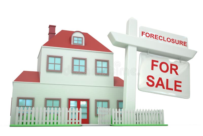 Foreclosure House stock illustration. Illustration of home - 32601469