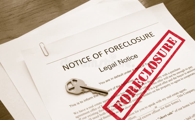 Foreclosure Road Sign stock photo. Image of foreclosure - 7995946