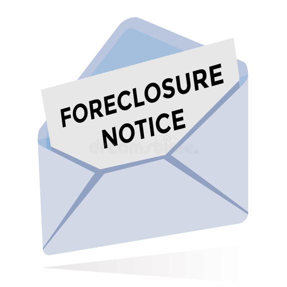 Foreclosure Notice in Envelope Stock Vector - Illustration of eviction ...