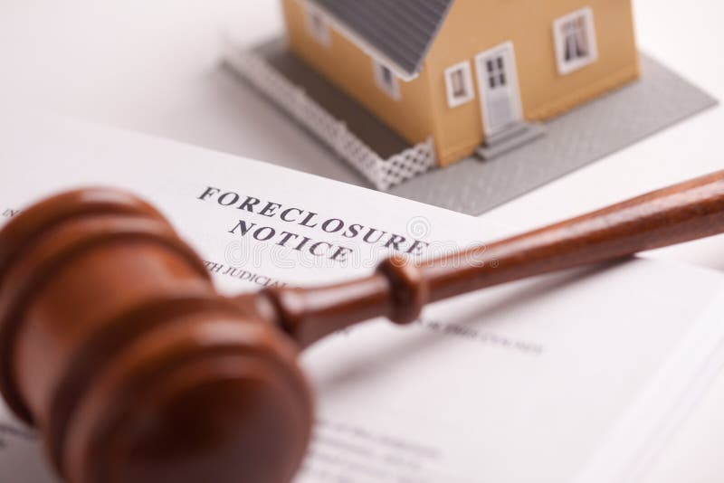 Foreclosure Notice stock photo. Image of wood, bank, loosing - 6941698