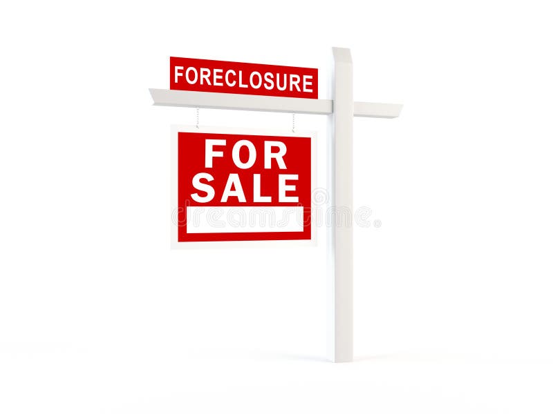 Foreclosure Sign stock vector. Illustration of grass - 16692872