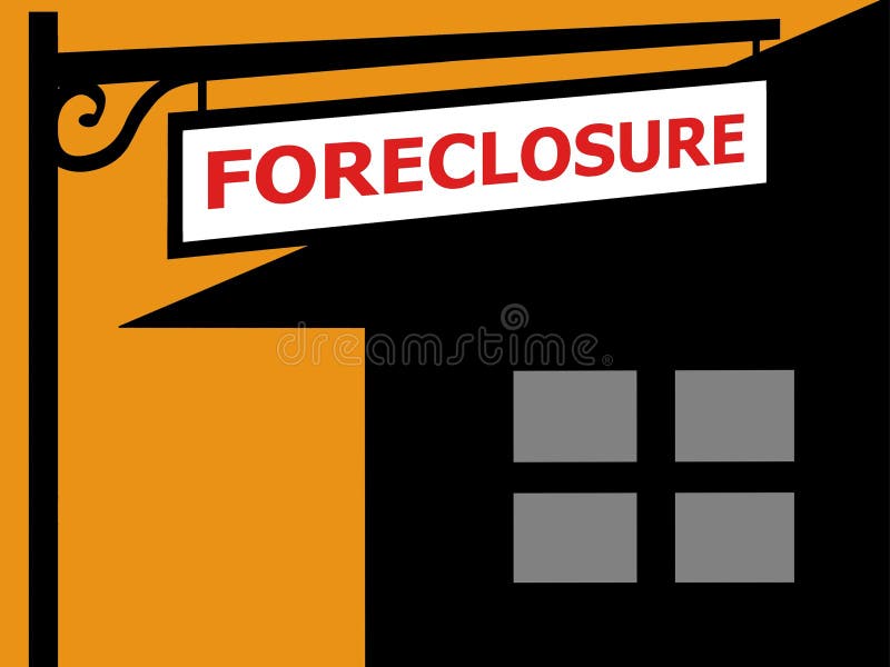 Foreclosure Sign stock vector. Illustration of grass - 16692872