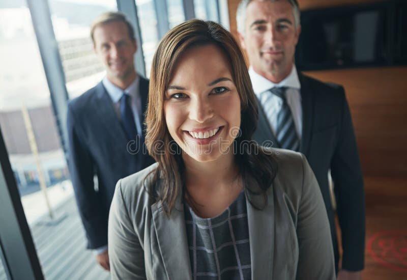 At the Forefront of Executive Business. Portrait of a Team of ...