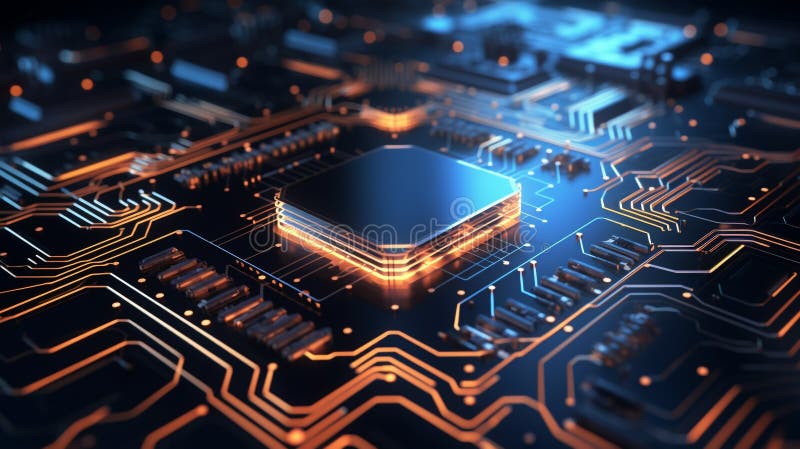 Electronic Chip, Future Technologies, Business, Neural Connections ...