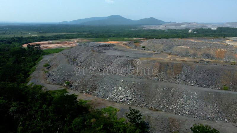 Huge Open Mine at the Brink of the Rainforest in Brazil Stock Photo ...