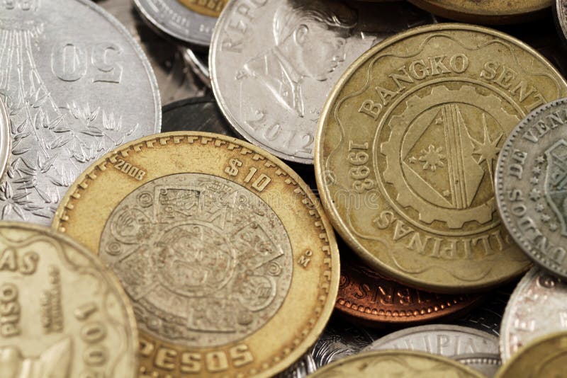 Foreign Coins stock image. Image of financial, europe - 29532641