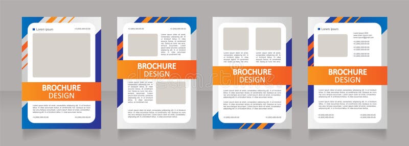 Foreign Currency Exchange Service Blank Brochure Layout Design Stock ...