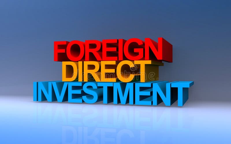 Foreign Direct Investment Layout with Thin Line Icons Stock Vector ...