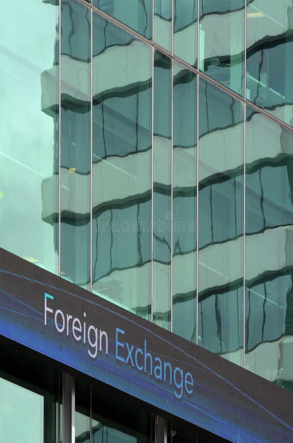 Foreign Exchange Sign on an Outdoor Board Stock Photo - Image of ...