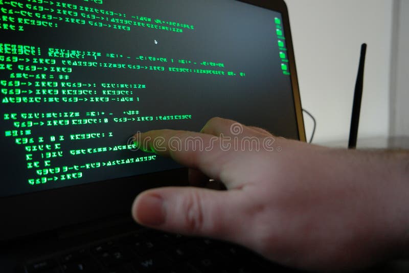 Foreign Hacker Stealing Data Stock Photo - Image of hacker, hacking ...