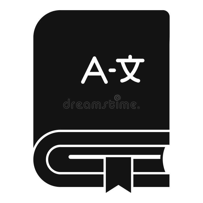 Foreign Language Dictionary Book Icon Representing Translating and ...