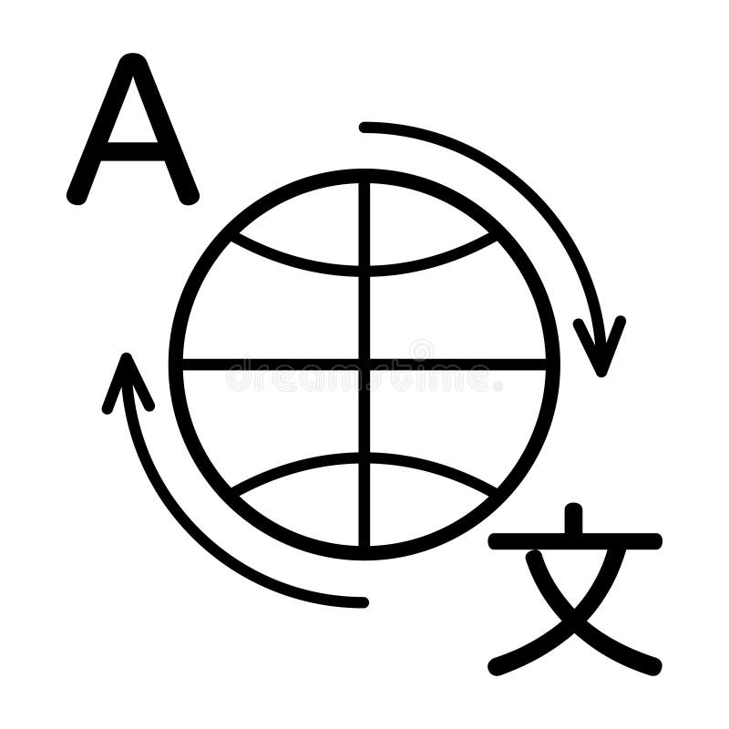 Foreign Language Translation Creative Icon Logo Vector Stock Vector ...