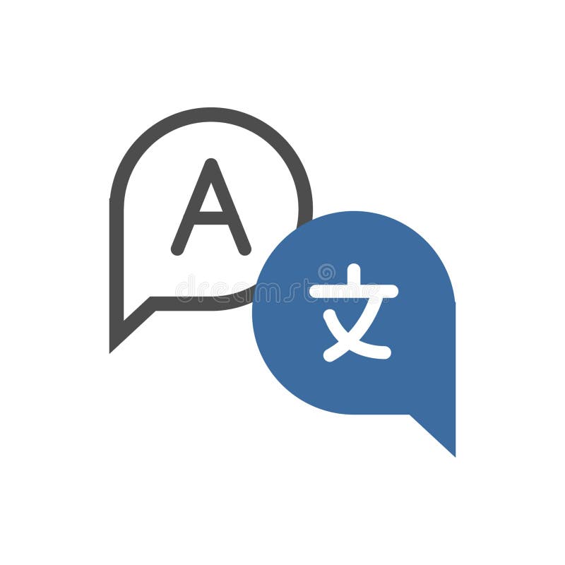Foreign Language Vector Line Icon. Online Translation Vector Symbol ... Foreign Language Vector Line Icon. Online Translation Vector Symbol ...