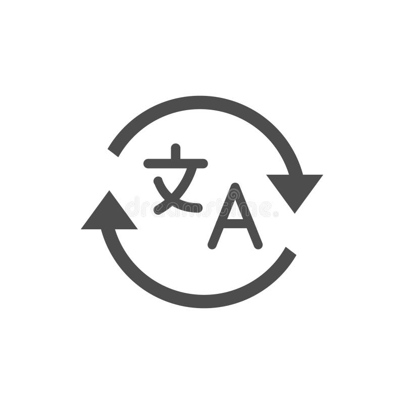 Foreign Language Vector Line Icon. Online Translation Vector Symbol ... Foreign Language Vector Line Icon. Online Translation Vector Symbol ...
