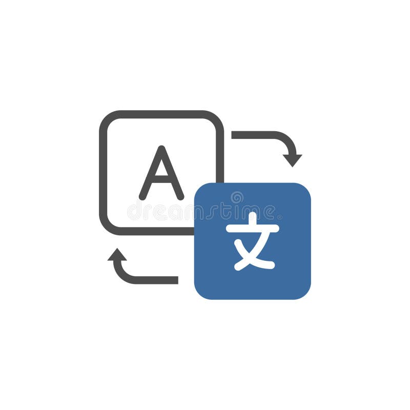 Foreign Language Vector Line Icon. Online Translation Vector Symbol ... Foreign Language Vector Line Icon. Online Translation Vector Symbol ...