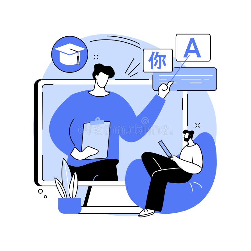 Foreign Language Workshop Abstract Concept Vector Illustration. Stock ...