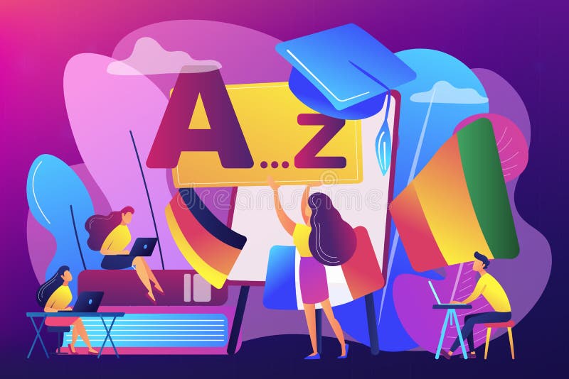 Foreign Language Workshop Concept Vector Illustration. Stock Vector ...