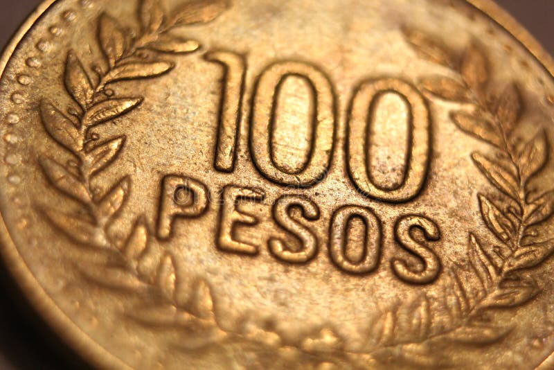 Foreign Money Coin - 100 Pesos Stock Photo - Image of corrosion ...