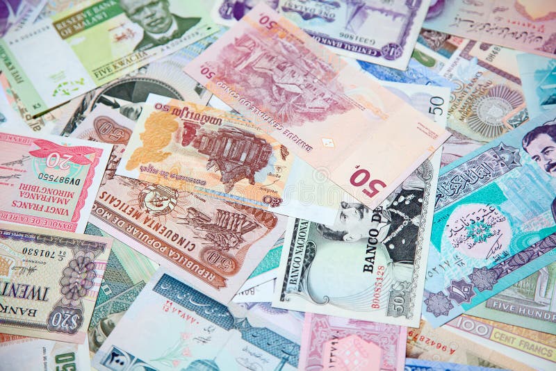 Mixed Currency Notes from GCC Countries. Stock Image. Stock Image ...