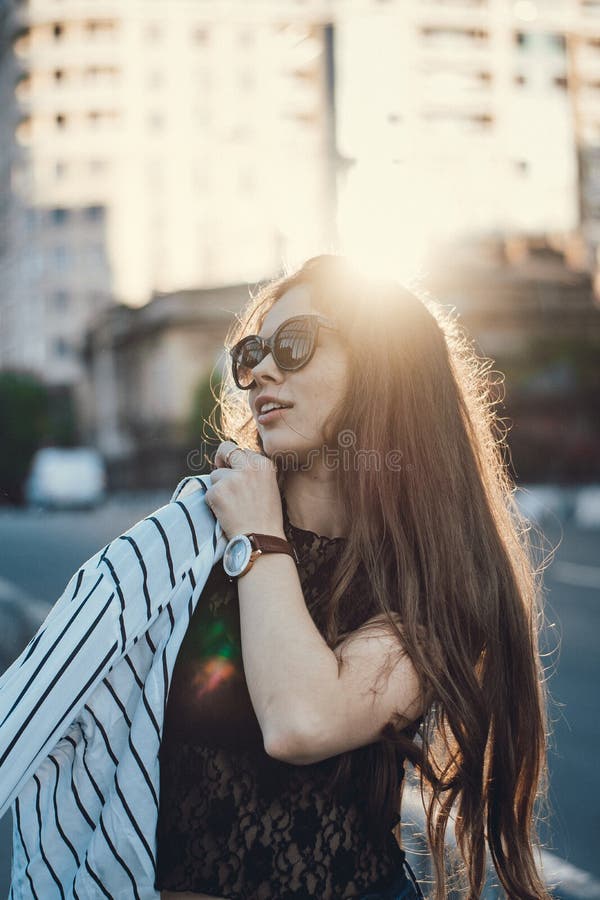 Foreigner in the city stock photo. Image of hair, glasses - 83723258