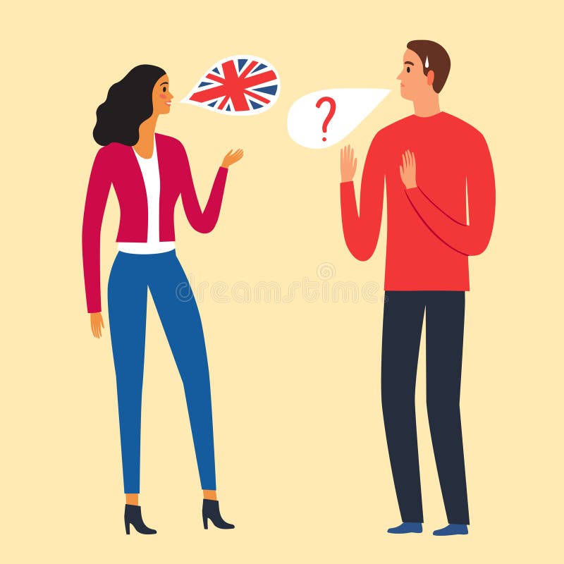 A Foreigners Talking and Do Not Understand Each Other Stock ... A Foreigners Talking and Do Not Understand Each Other Stock ...
