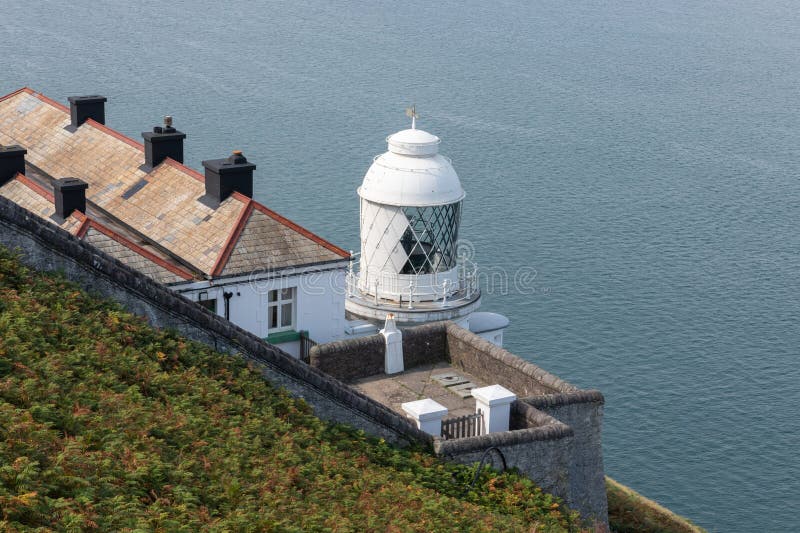 Foreland lighthouse stock image. Image of house, exterior - 315547147