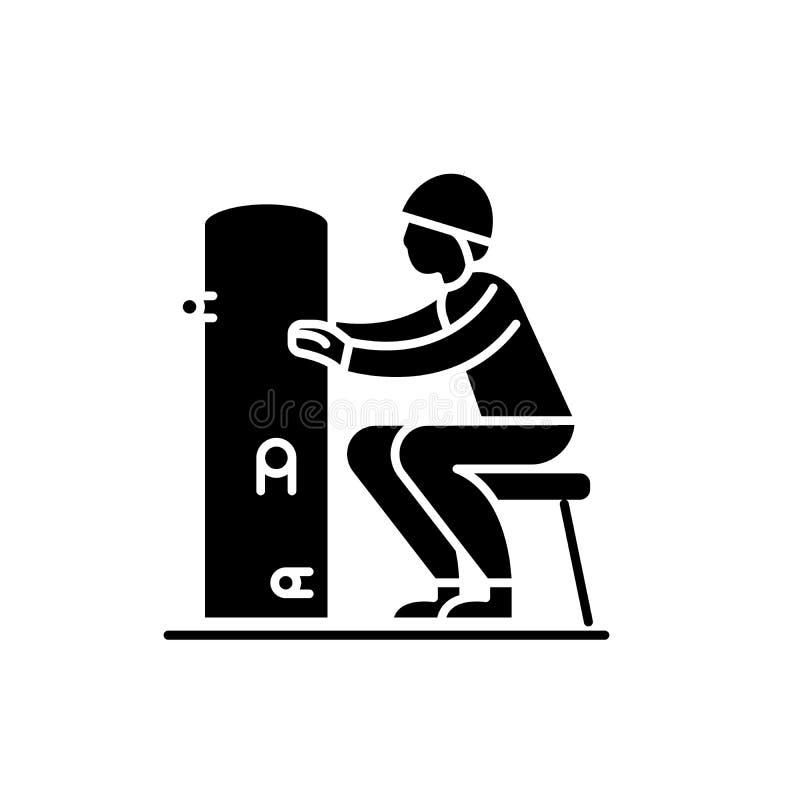 Foreman Black Icon, Vector Sign on Isolated Background. Foreman Concept ...