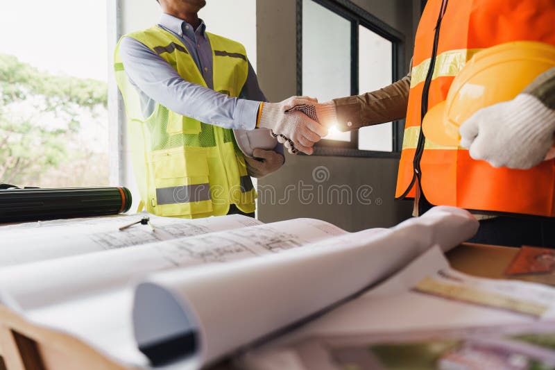 Civil Engineer Man Research and Analysis Surreal Building Architect ...