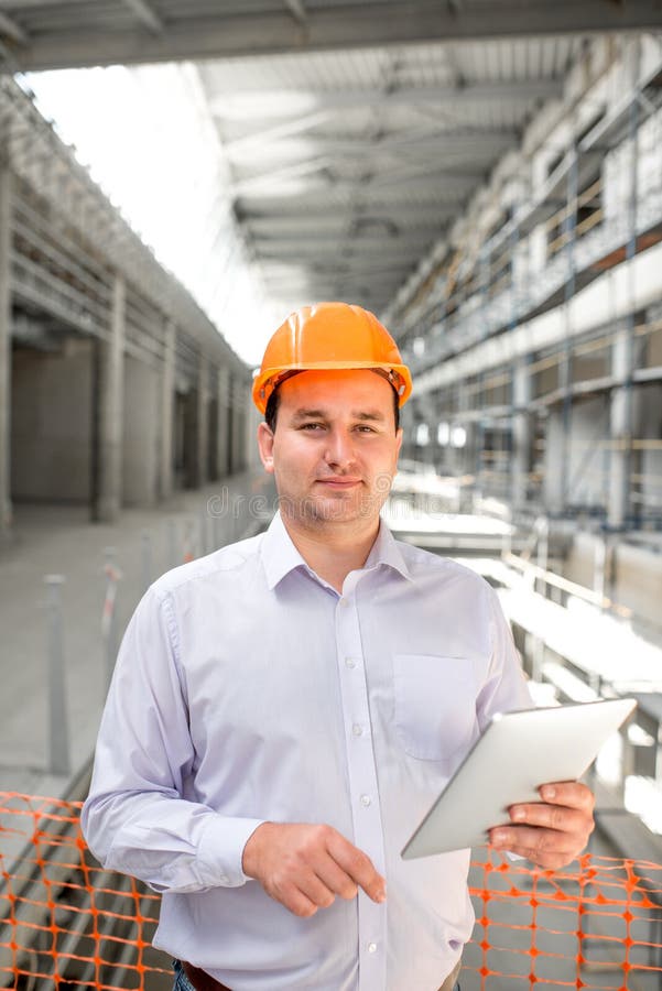 A Foreman at the Construction Stock Photo - Image of industrial, male ...
