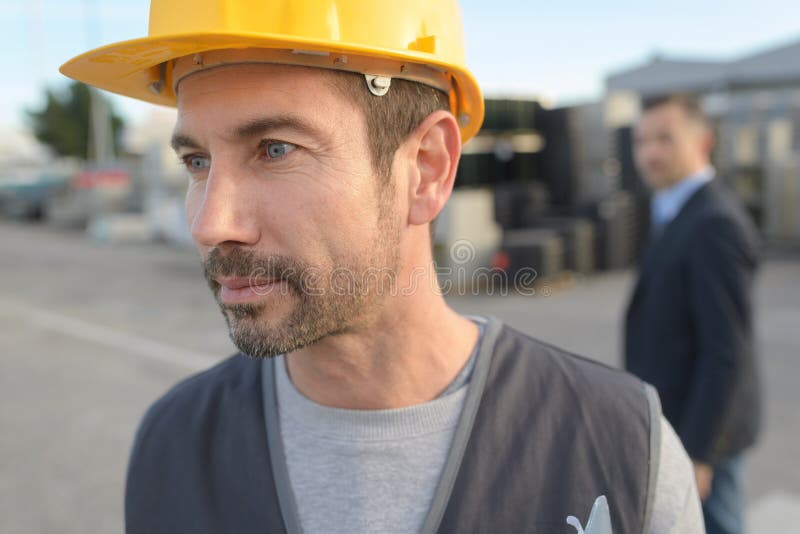 Foreman Construction Engineer Worker Portrait Stock Photo - Image of ...
