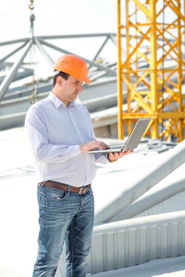 A Foreman at the Construction Stock Photo - Image of industrial, male ...